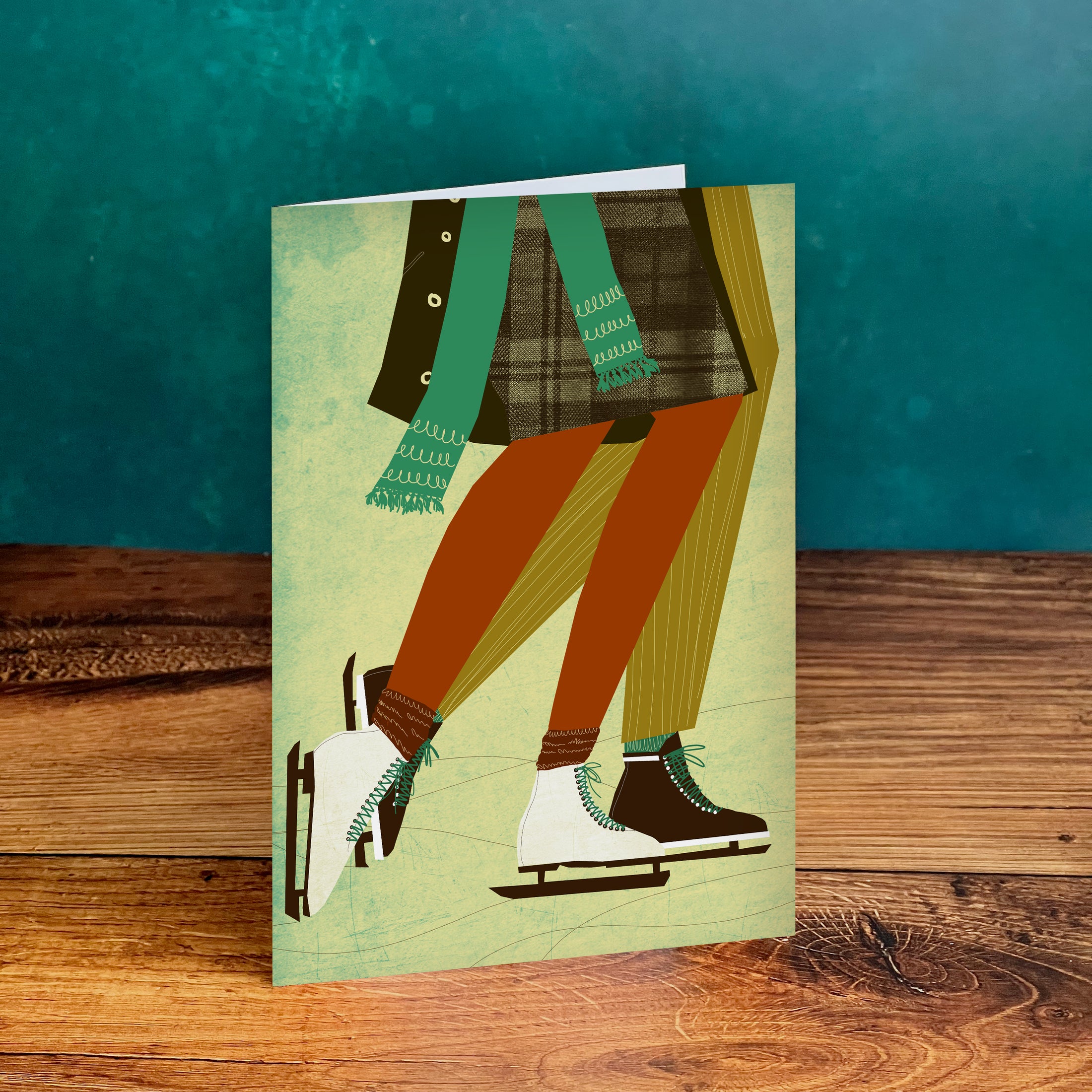 Ice Skating Christmas Card – Emy Lou Holmes