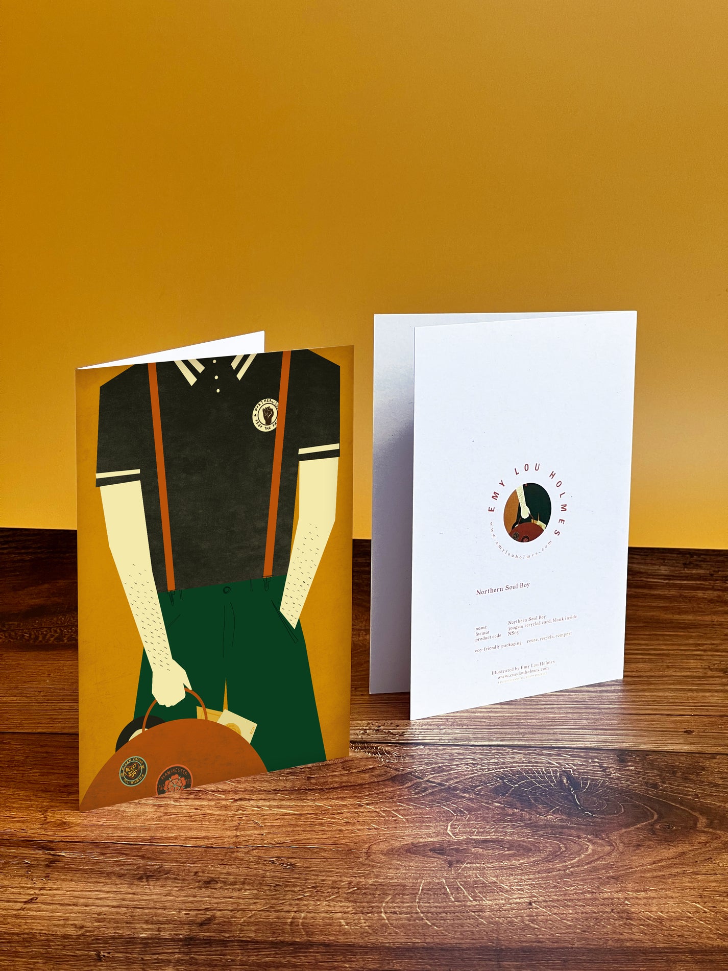 Northern Soul Boy Card – Emy Lou Holmes