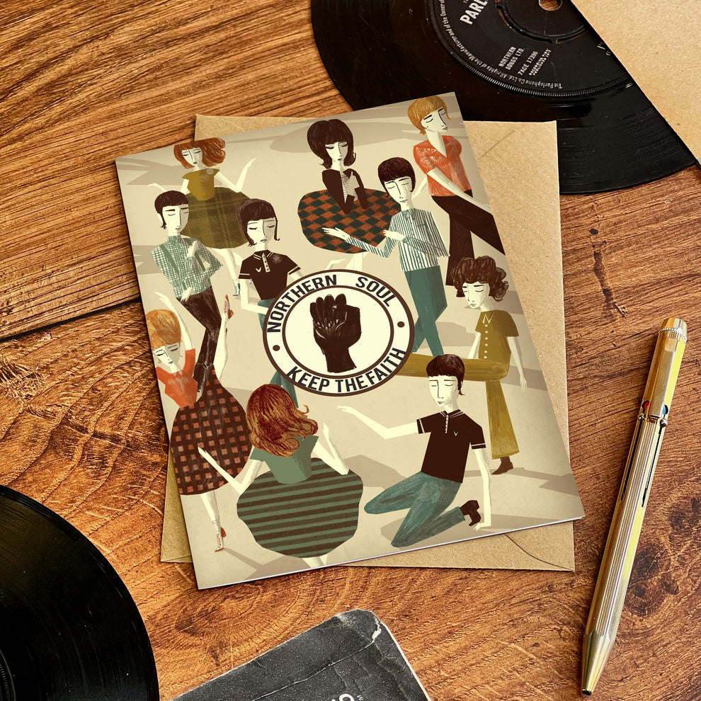 Northern Soul Keep the Faith Card – Emy Lou Holmes