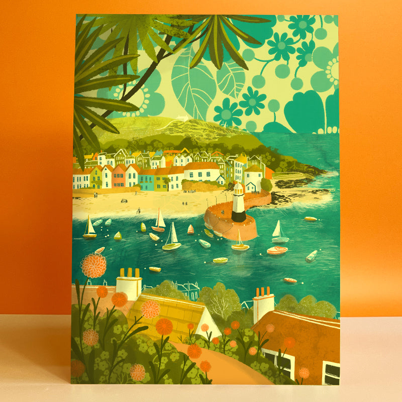Cornwall St Ives A3 Print – Emy Lou Holmes