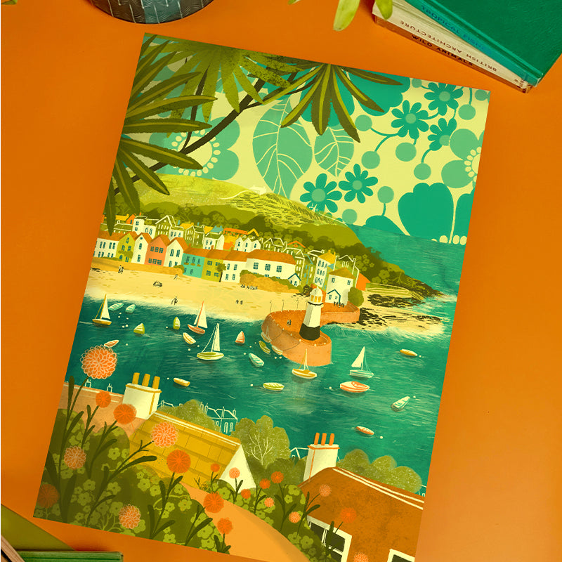 Cornwall St Ives A3 Print – Emy Lou Holmes