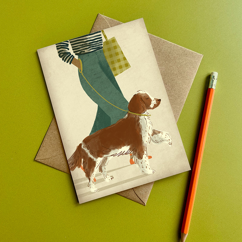 Welsh Springer Spaniel Dog Card – Emy Lou Holmes