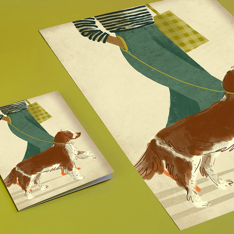 Welsh Springer Spaniel Dog Card – Emy Lou Holmes