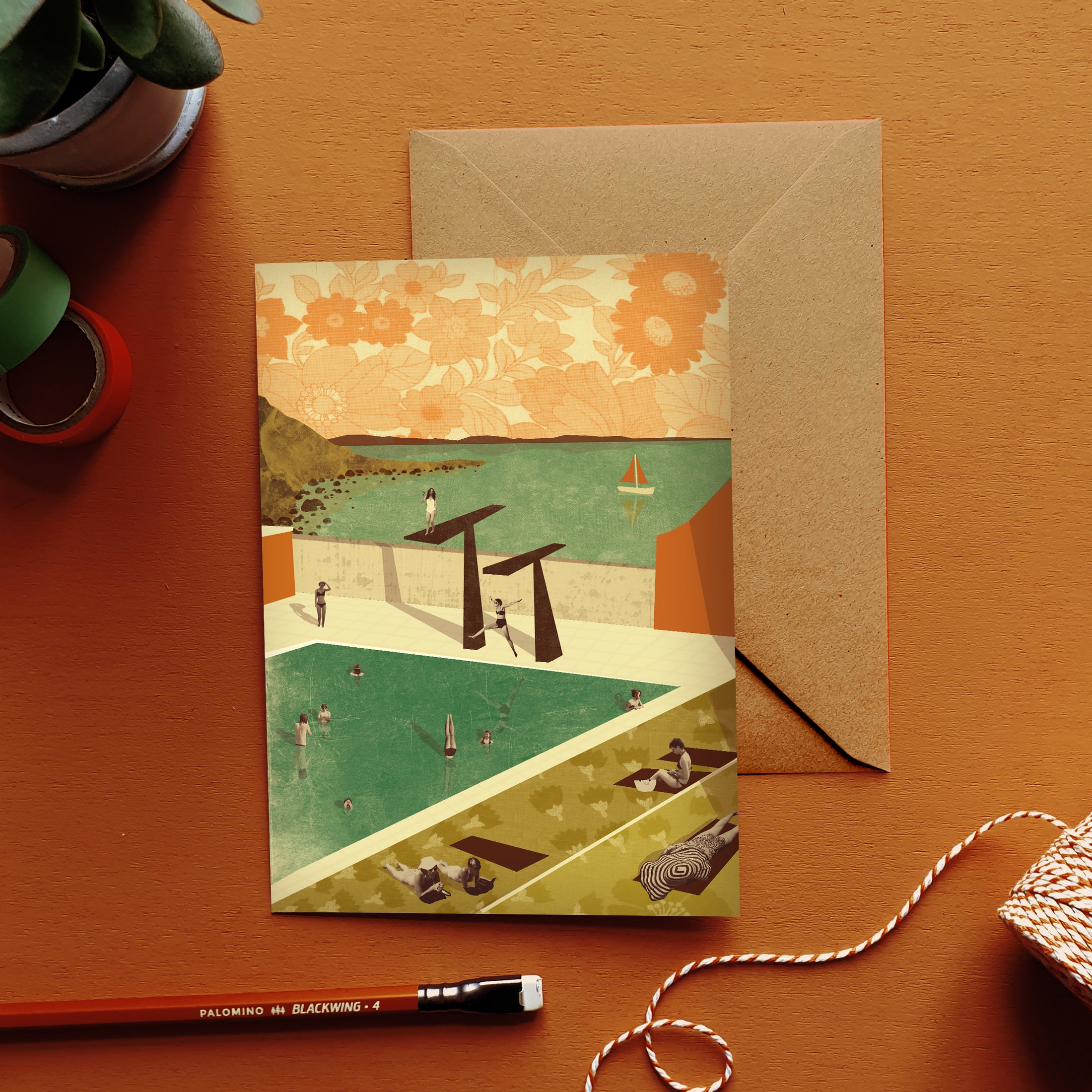 Portishead Lido Card – Emy Lou Holmes