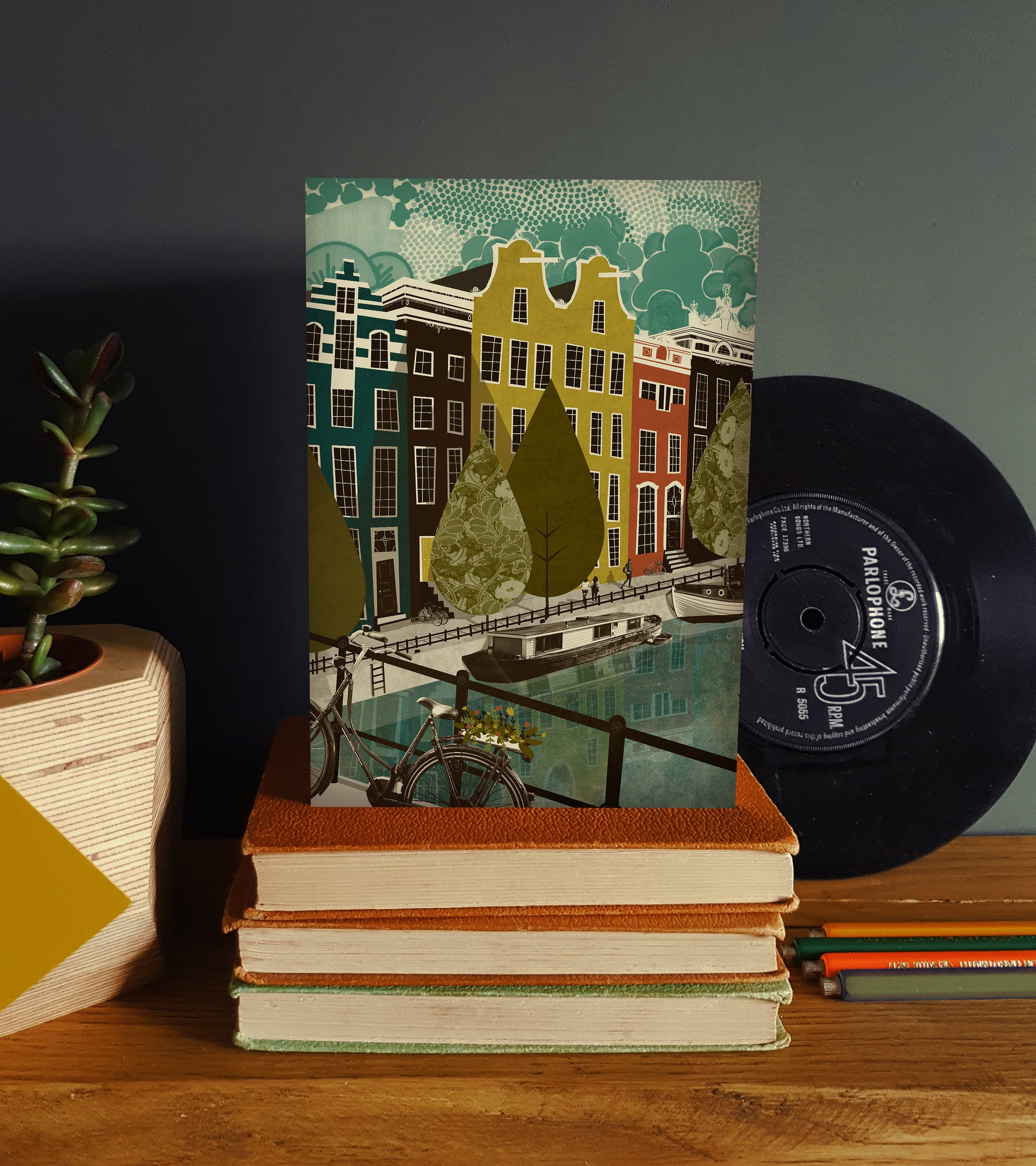 Amsterdam Houses Card – Emy Lou Holmes